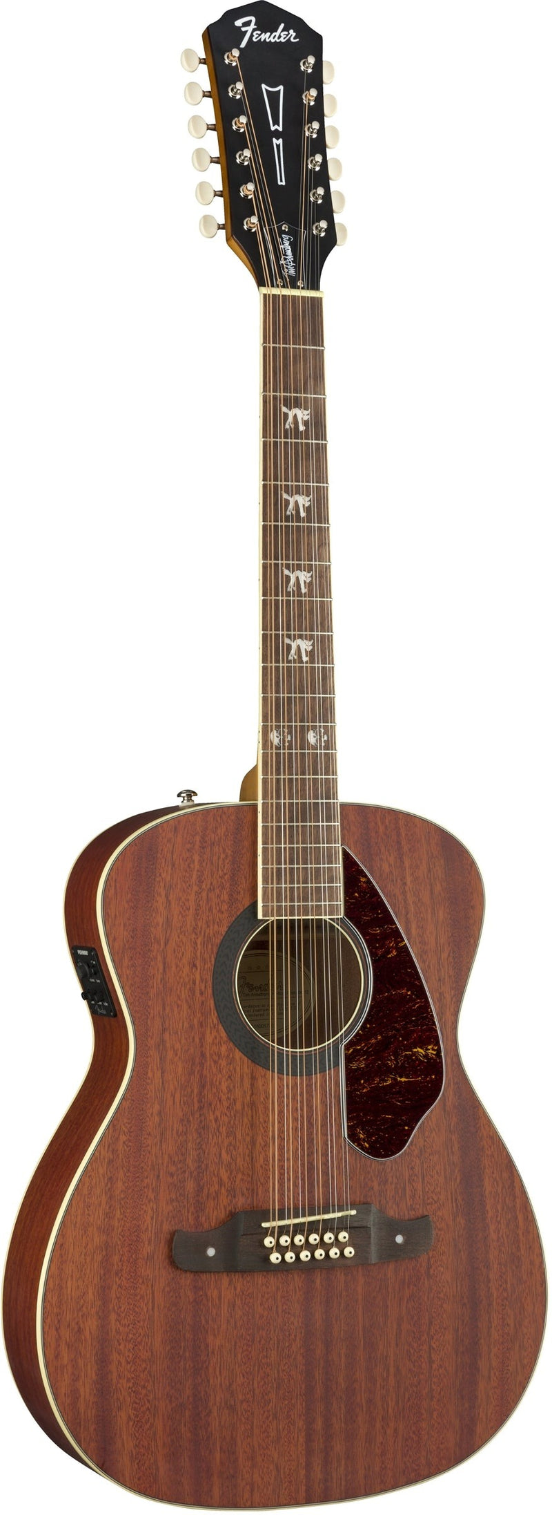 Fender Tim Armstrong Hellcat, 12-String Acoustic-Electric Guitar - Nat ...