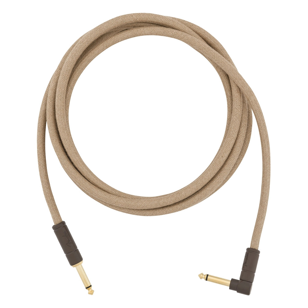 Fender Festival Hemp Straight to Right Angle Instrument Cable - 10 foo