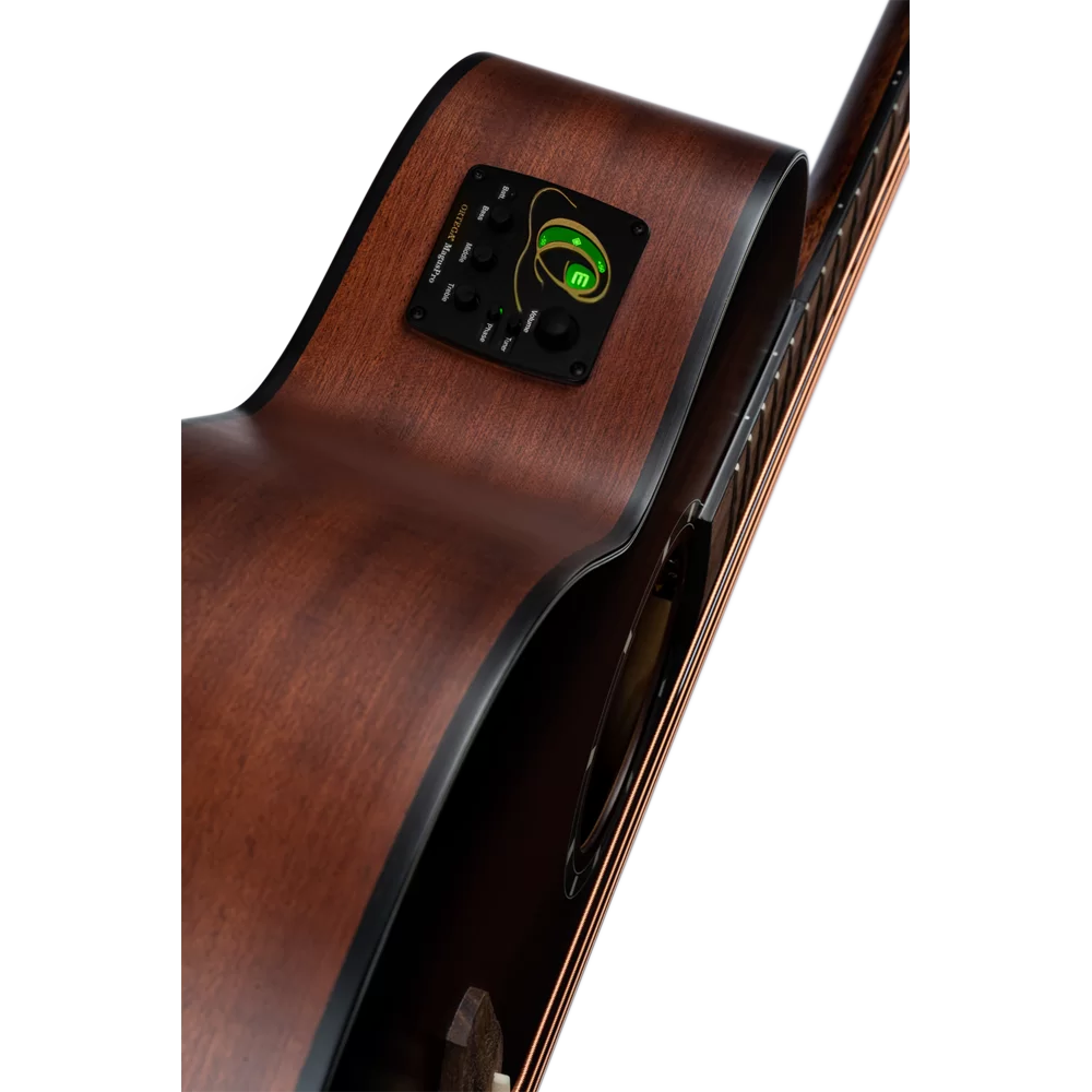 Ortega D7CE 4-String Acoustic Electric Cutaway Bass Guitar - Bourbon F