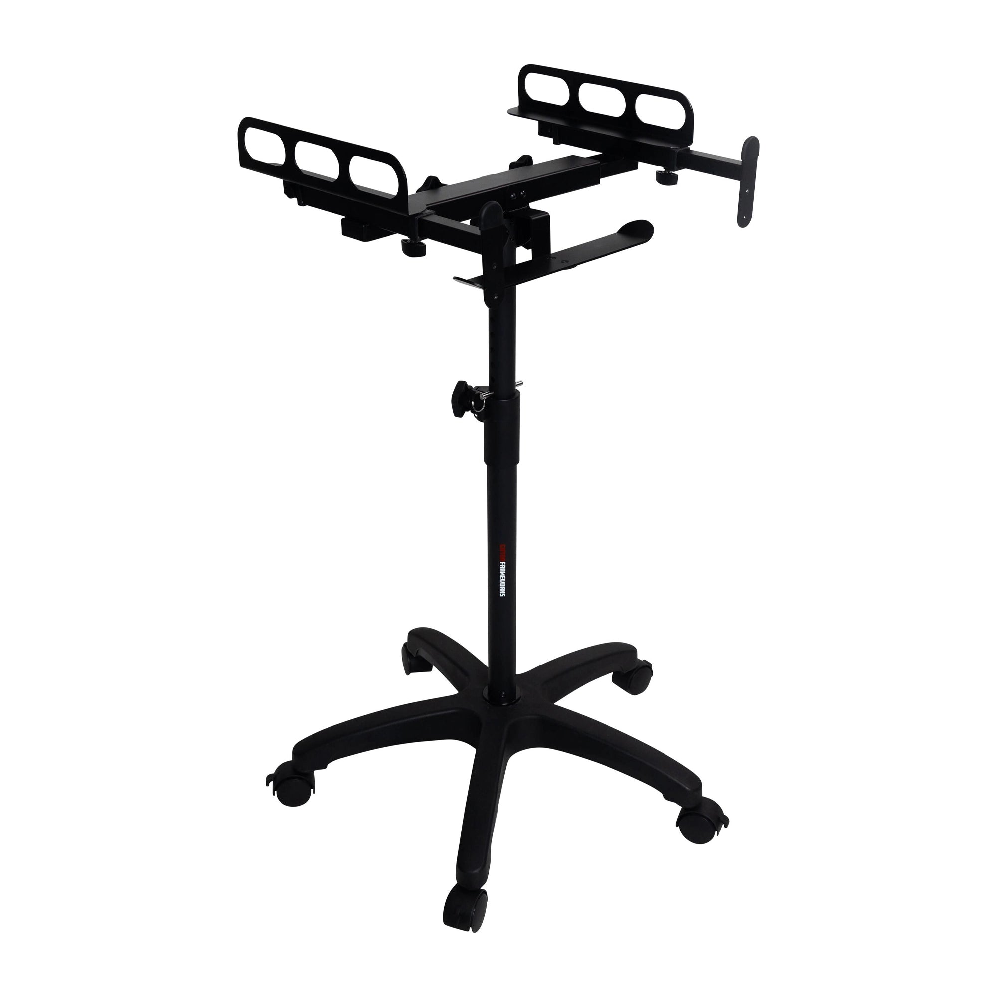 Gator Frameworks Height and Angled Adjustable Wheeled Mixer Stand
