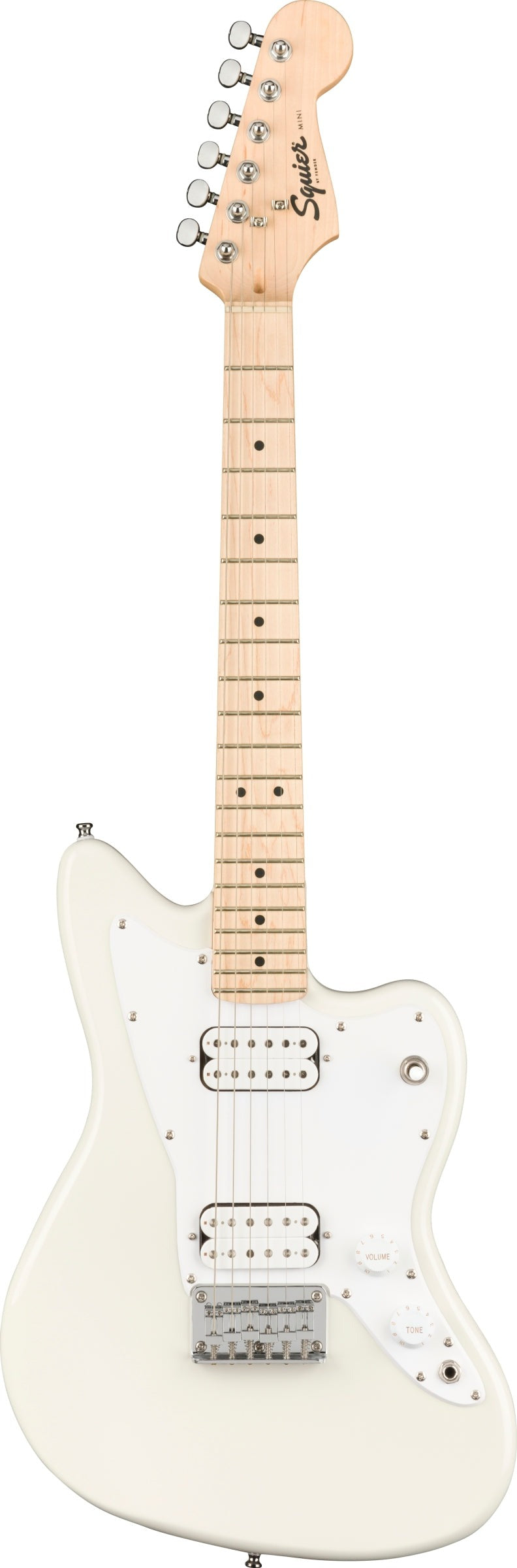 Squier Mini Jazzmaster HH Maple Fingerboard Electric Guitar Olympic Wh